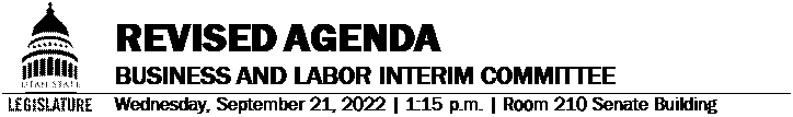 BUSINESS AND LABOR INTERIM COMMITTEE
